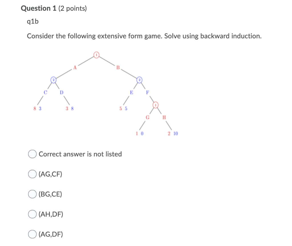 Solved Question 1 (2 points) q1b Consider the following | Chegg.com