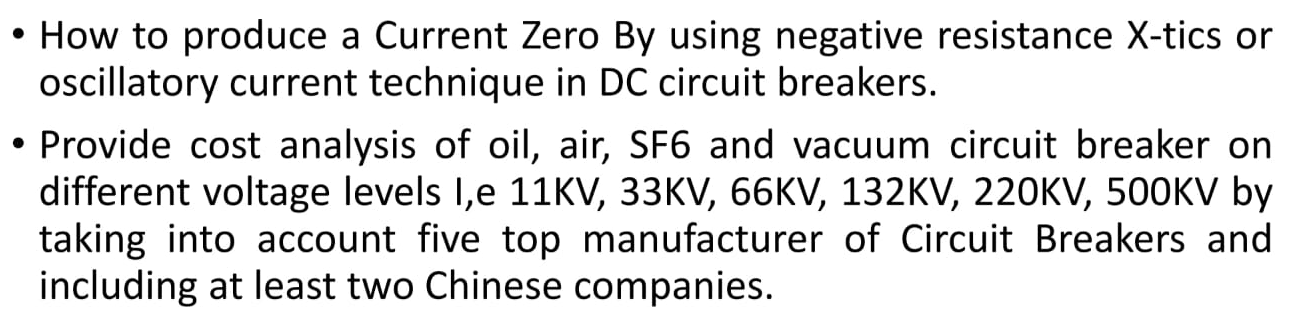 Solved . • How to produce a Current Zero By using negative | Chegg.com