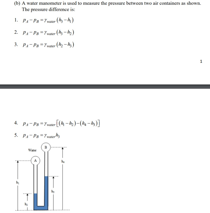 Solved 1 (a) Choose the correct answer for these situations | Chegg.com