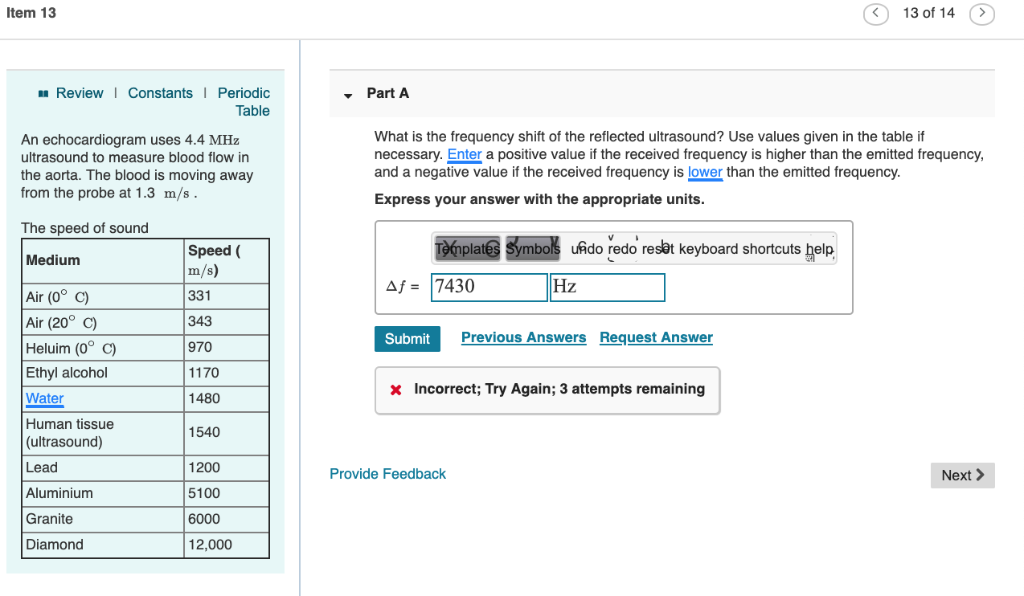 Solved Item 13 13 of 14 Review 1 Constants l Periodic Table | Chegg.com