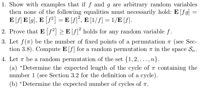 Solved 1. Show with examples that if f and g are arbitrary | Chegg.com