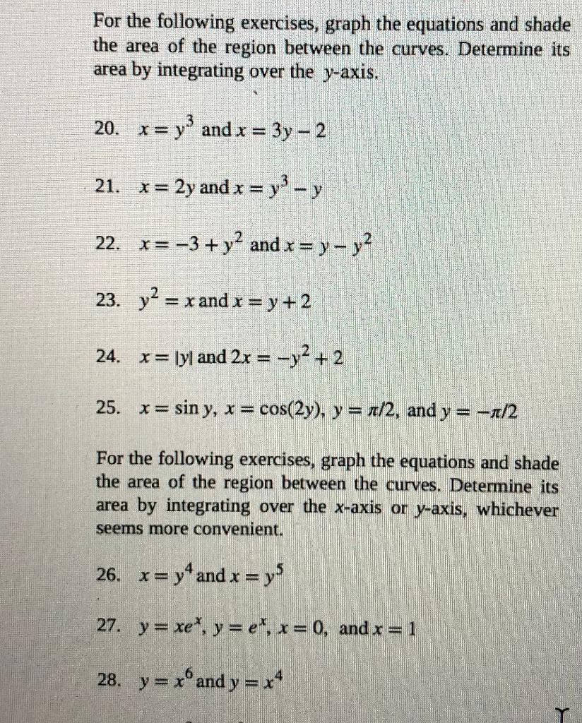 Solved For the following exercises, graph the equations and | Chegg.com