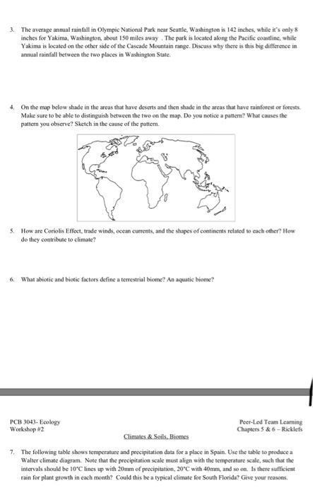 Annual Rainfall Map Washington State