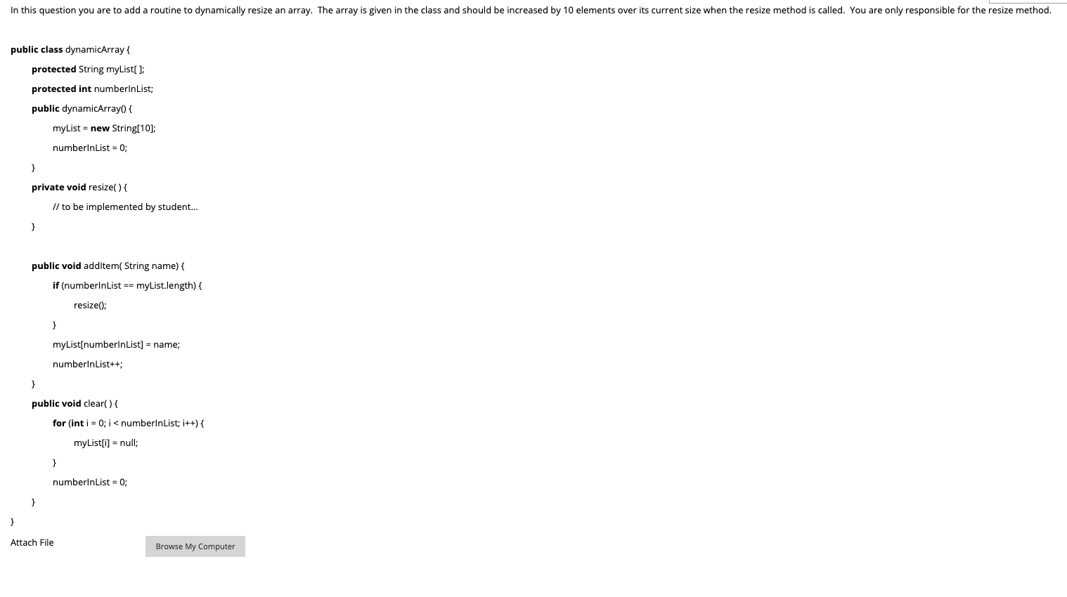 Solved In this question you are to add a routine to | Chegg.com