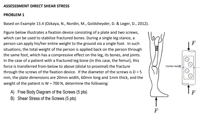 Solved ASSESSSMENT DIRECT SHEAR STRESS PROBLEM 1 Based on | Chegg.com