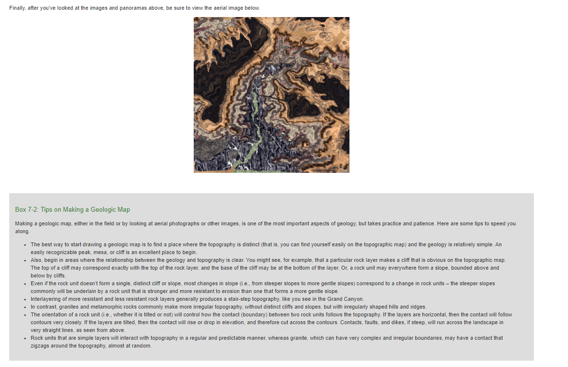 Solved Topographic Map of Painted Canyon W119045 W119°40' | Chegg.com
