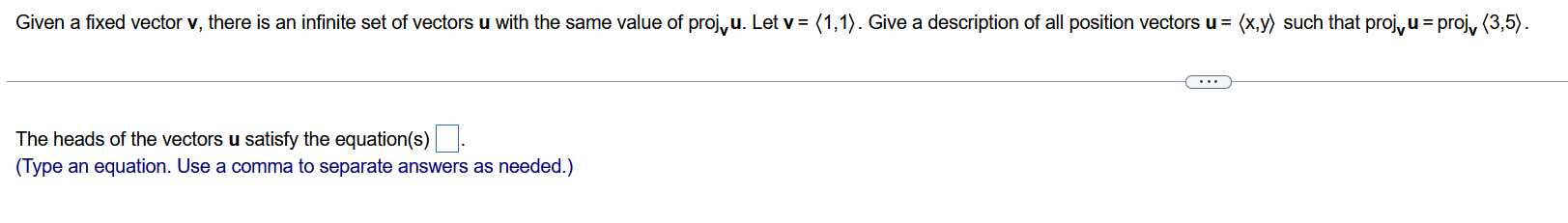 Solved Given a fixed vector v, there is an infinite set of | Chegg.com