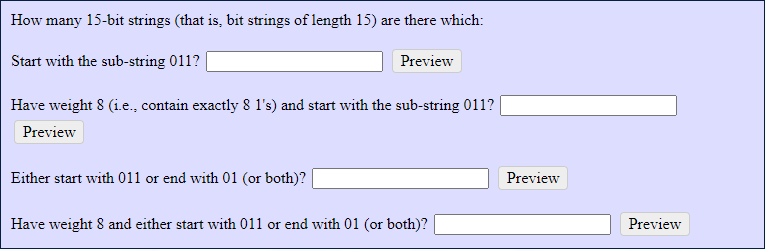 Solved How many 15-bit strings (that is, bit strings of | Chegg.com