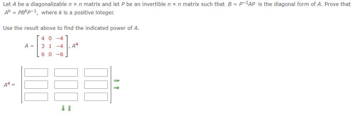 Solved Let A be a diagonalizable nxn matrix and let P be an | Chegg.com