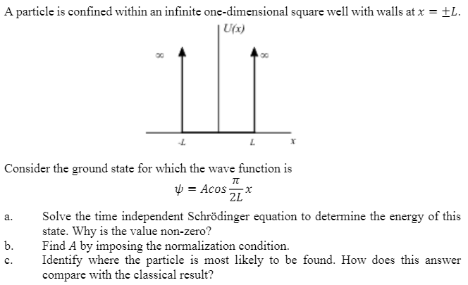 Solved A particle is confined within an infinite | Chegg.com