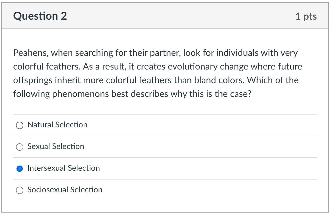 Solved Peahens, when searching for their partner, look for | Chegg.com