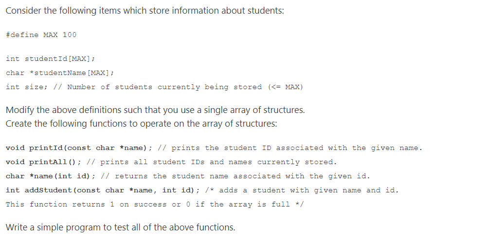 Solved Consider the following items which store information | Chegg.com
