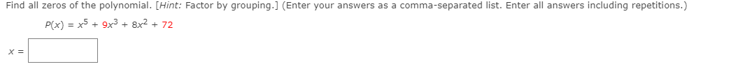 Solved Find all zeros of the polynomial. (Hint: Factor by | Chegg.com
