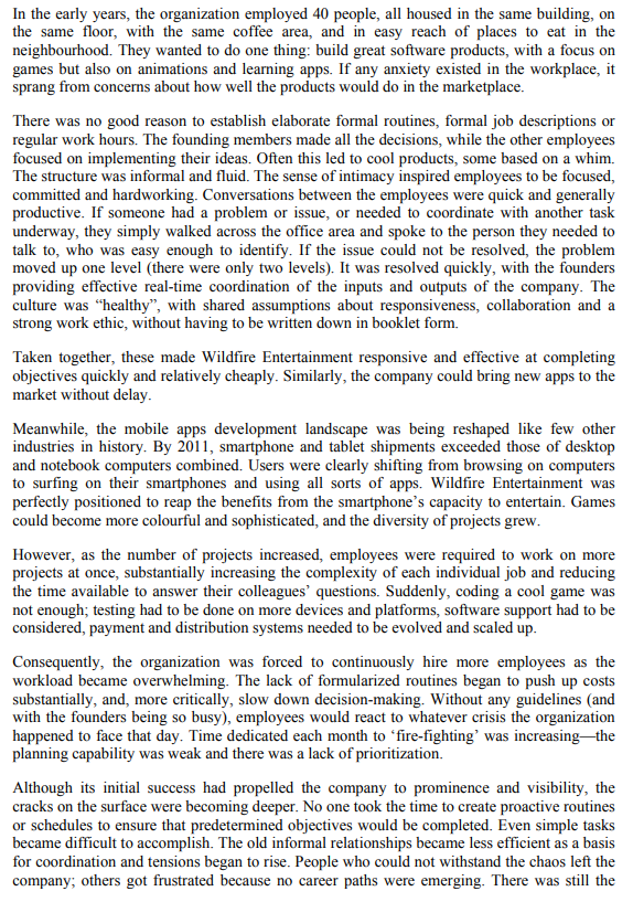 Solved Assignment:Organizational design can be complex, | Chegg.com