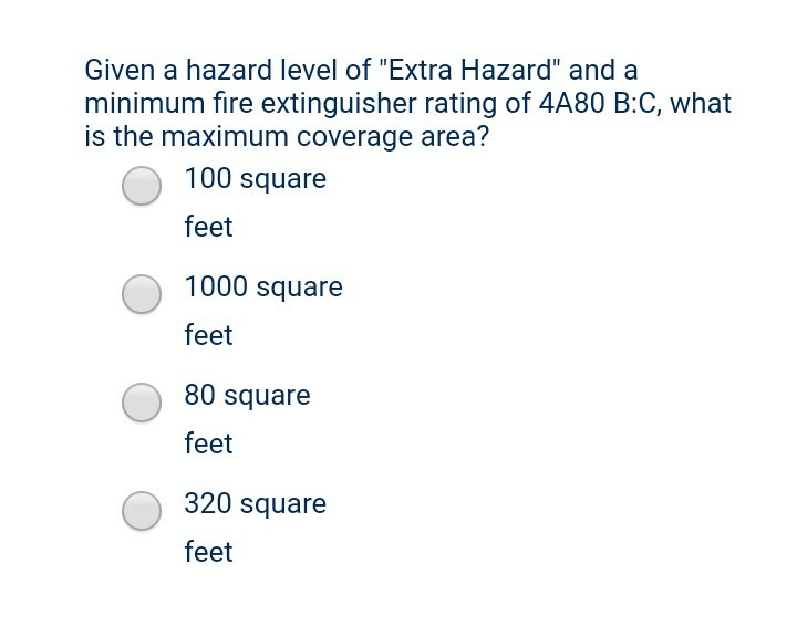 Solved Given a hazard level of "Extra Hazard" and a minimum | Chegg.com