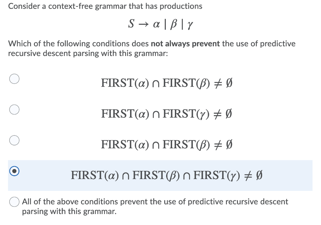 Solved the following conditions does not always prevent the | Chegg.com