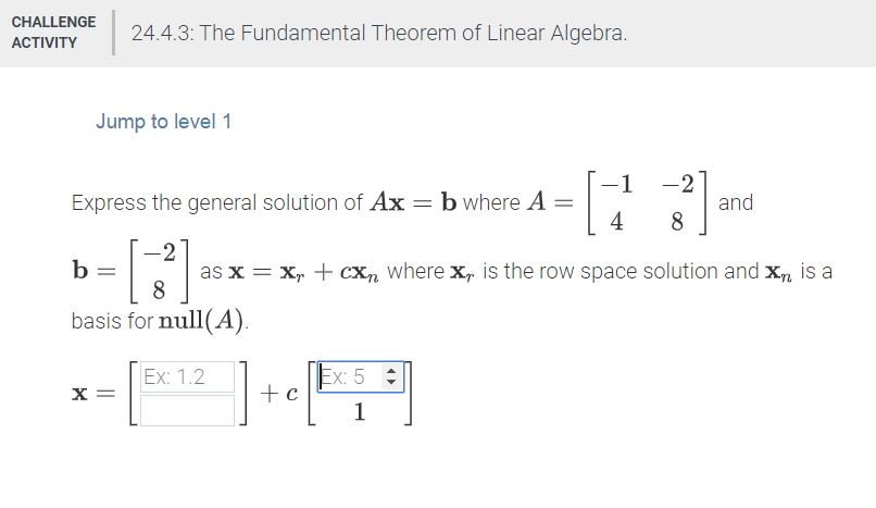 Solved CHALLENGE ACTIVITY 24.4.3: The Fundamental Theorem of | Chegg.com