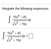 Solved Integrate the following expression. Integral from | Chegg.com