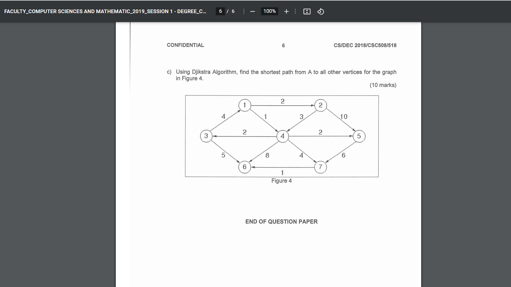 Solved a) Table 1 shows the weight of edges and the adjacent | Chegg.com