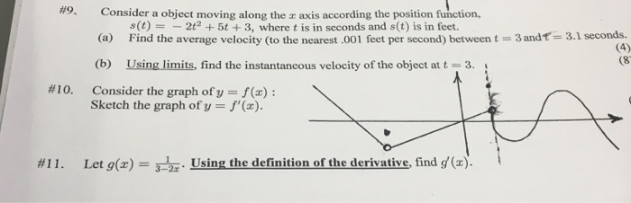 Solved Consider A Object Moving Along The X Axis According