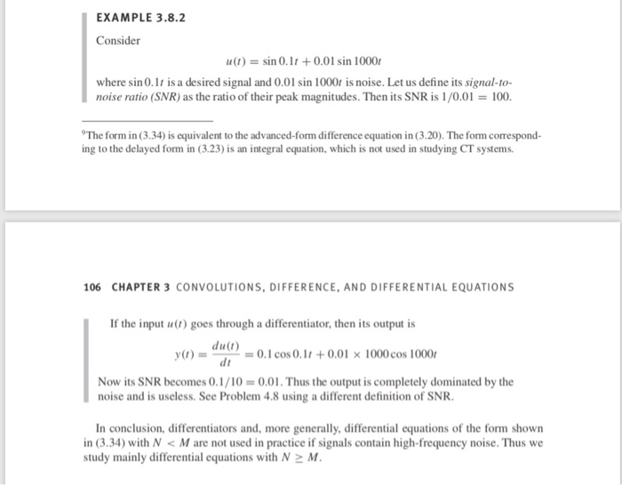 Solved 4.8 The signal-to-noise ratio (SNR) is defined in | Chegg.com