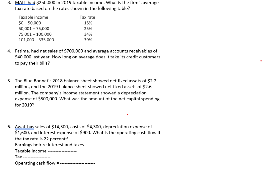 Solved 3. MALI had $250,000 in 2019 taxable income. What is | Chegg.com