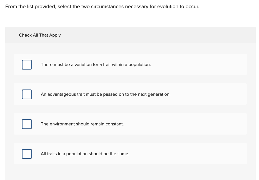 Solved From the list provided, select the two circumstances | Chegg.com