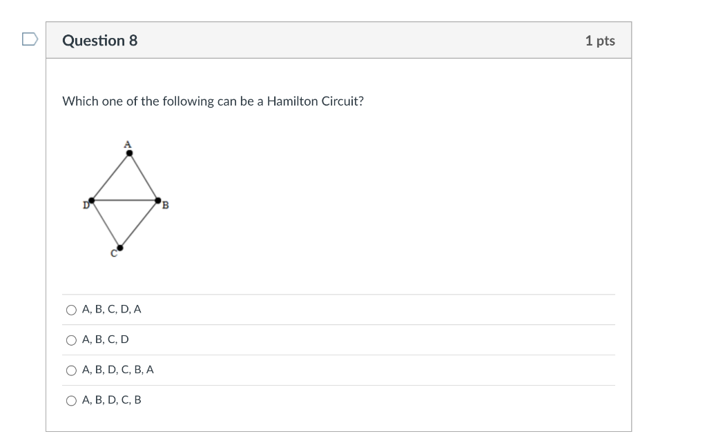 Solved Question 8 1 pts Which one of the following can be a | Chegg.com