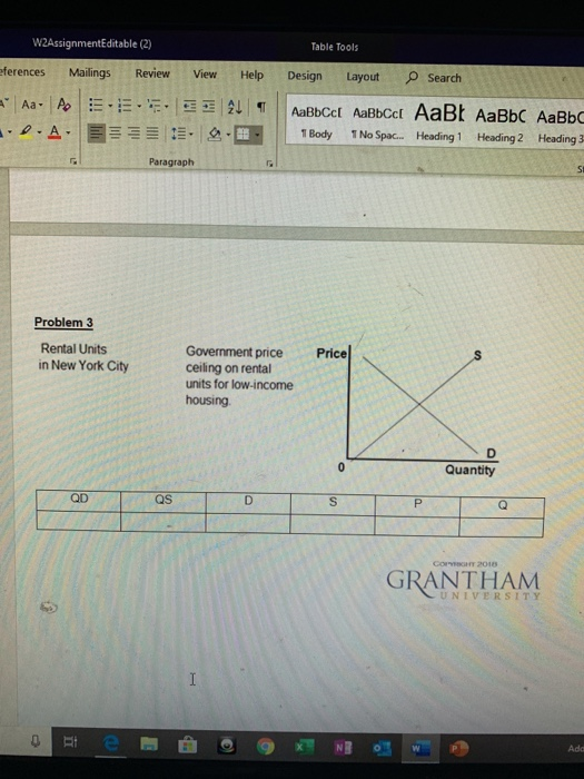 Solved Search Ences Mailings Review View Help Design Layout