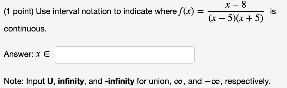 Solved (1 point) Suppose f(x) = 2x2 + C, where C is any real | Chegg.com