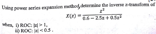 Solved Using power series expansion method, determine the | Chegg.com