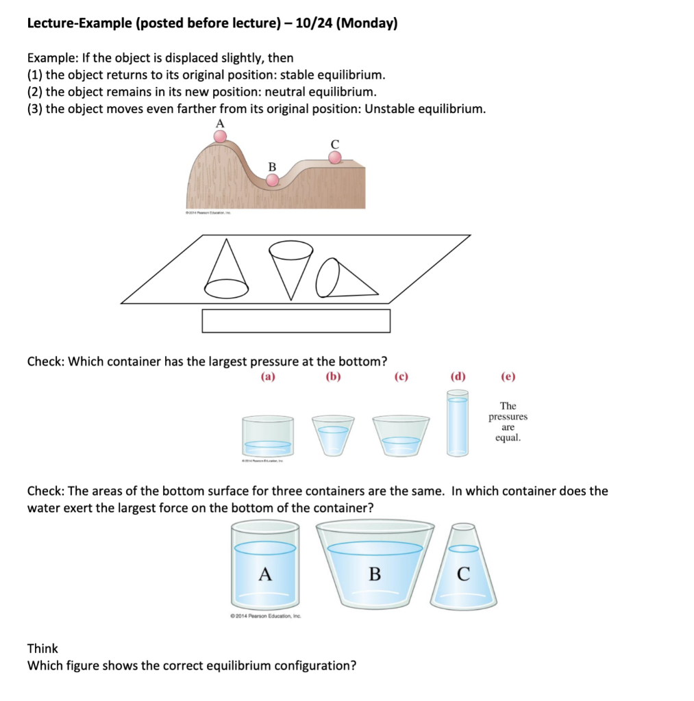 Solved Lecture-Example (posted before lecture) - 10/24 | Chegg.com