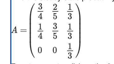 Solved determine steady state probability vector (an | Chegg.com
