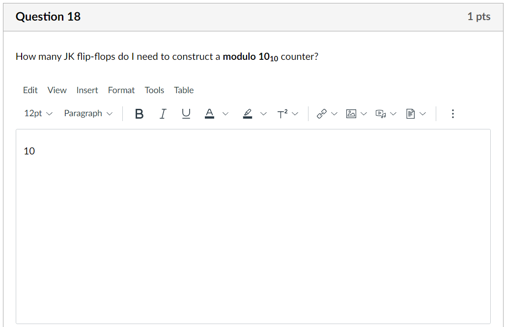 Solved How many JK flip-flops do I need to construct a | Chegg.com