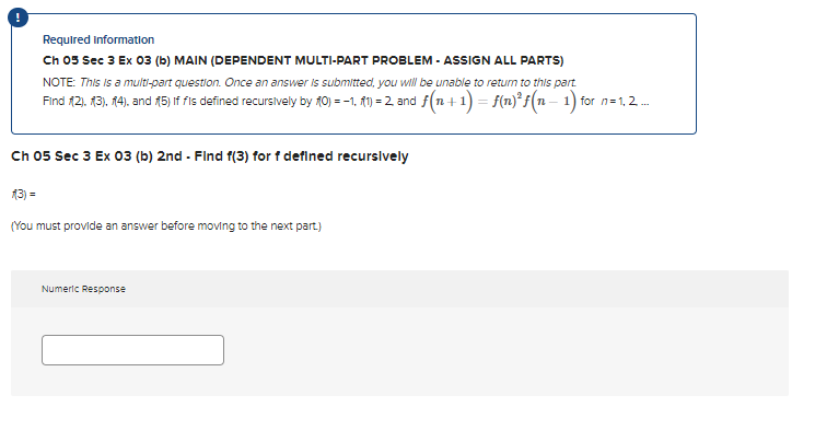 Solved Required information Ch 05 Sec 3 Ex 03 (b) MAIN | Chegg.com
