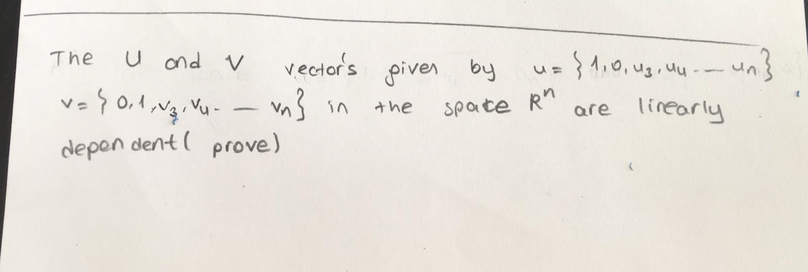 Solved The U and v v-4 0.13 Vu - vector's given by vn} $ | Chegg.com