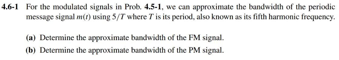 Solved Figure P4 3 76 1 For The Modulated Signals In Prob