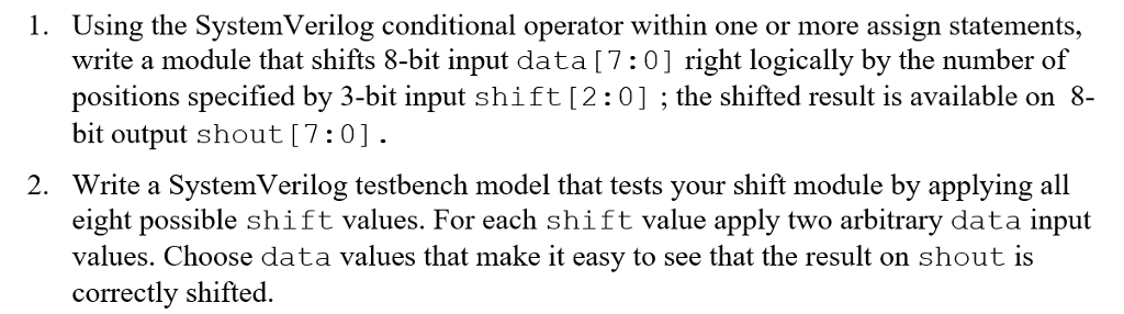 Using The Systemverilog Conditional Operator Within