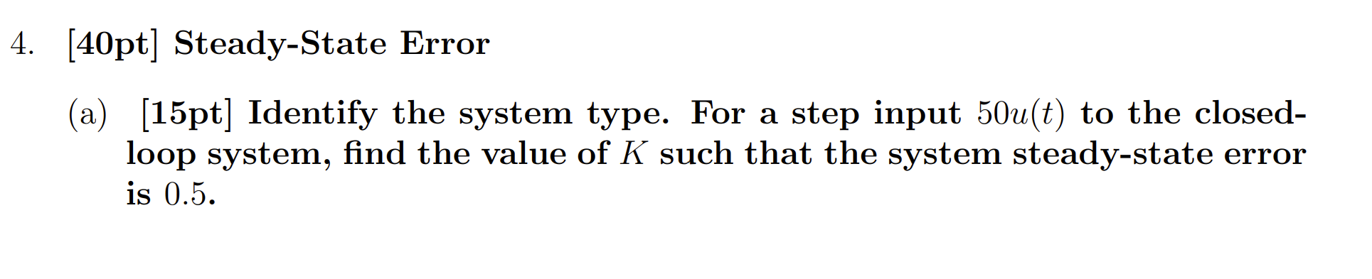 Solved Consider the unit-feedback system below: R(s) C(s) | Chegg.com
