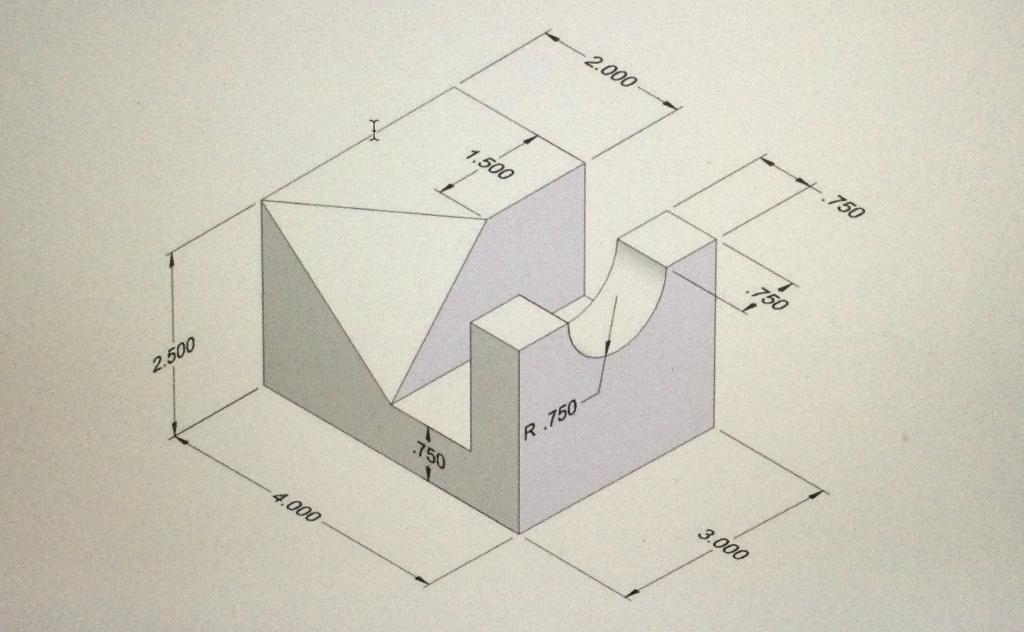 Solved Construct a multi-view (front, top, right-side) | Chegg.com