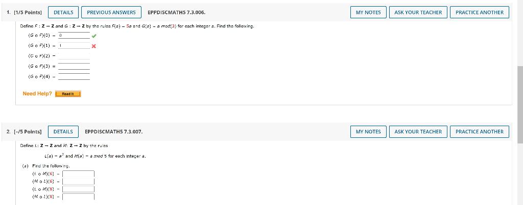Solved 1. (1/5 Points] DETAILS PREVIOUS ANSWERS EPPDISCMATH5 | Chegg.com