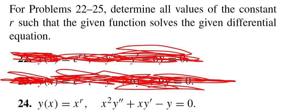 Solved For Problems 22-25, determine all values of the | Chegg.com