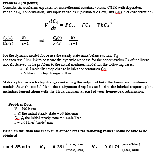 Solved Problem 2 (20 points) Consider the nonlinear equation | Chegg.com