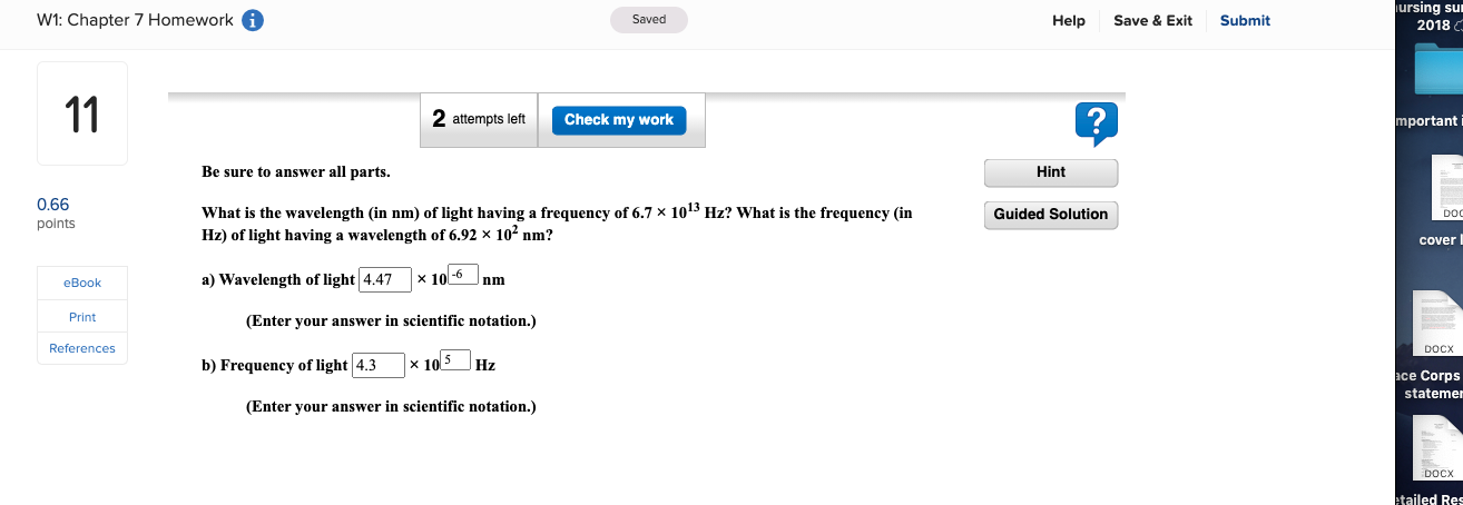 Solved W1: Chapter 7 Homework A Saved Help Save & Exit | Chegg.com
