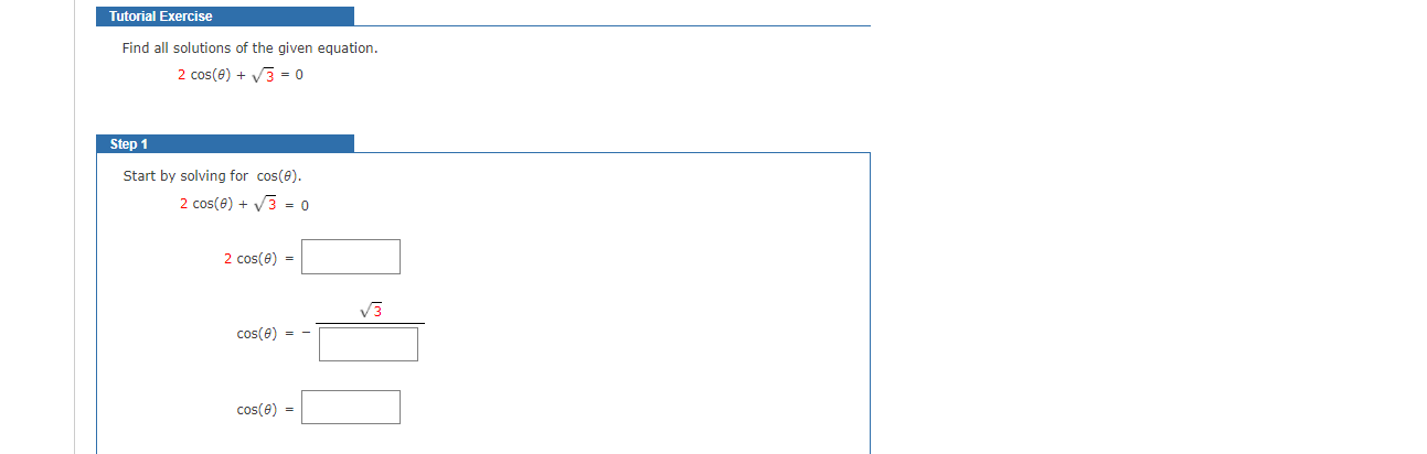 Solved Tutorial Exercise Find all solutions of the given | Chegg.com