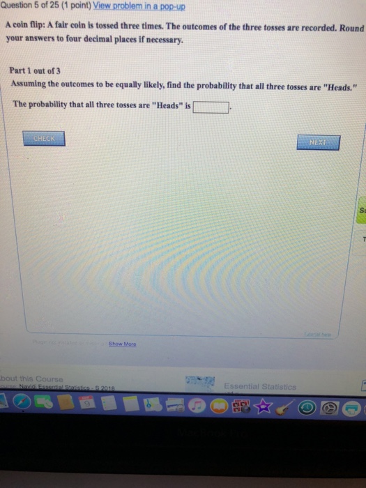 Solved Question 5 of 25 (1 point) View problem in a pop-up A | Chegg.com