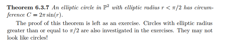 Solved Theorem 6.3.7 An elliptic circle in P2 with elliptic | Chegg.com