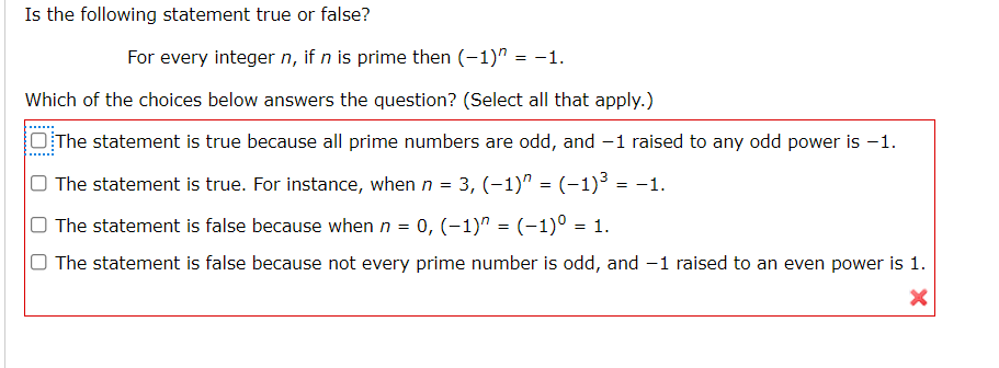 Solved Is the following statement true or false? For every | Chegg.com