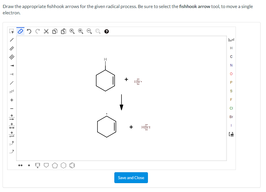 Solved Draw the appropriate fishhook arrows for the given | Chegg.com