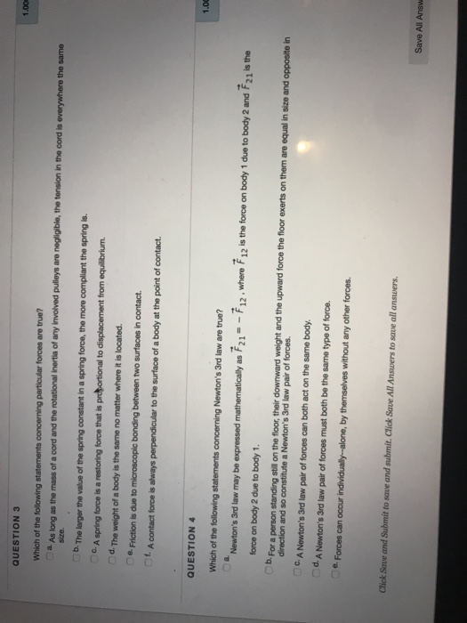 Solved QUESTION 1 Which of the following statements | Chegg.com